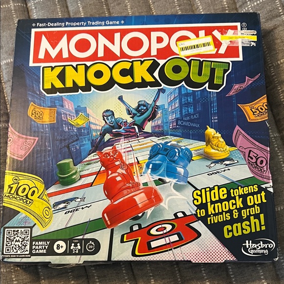 Hasbro | Toys | Hasbro Monopoly Knock Out Game Red Blue Yellow | Poshmark